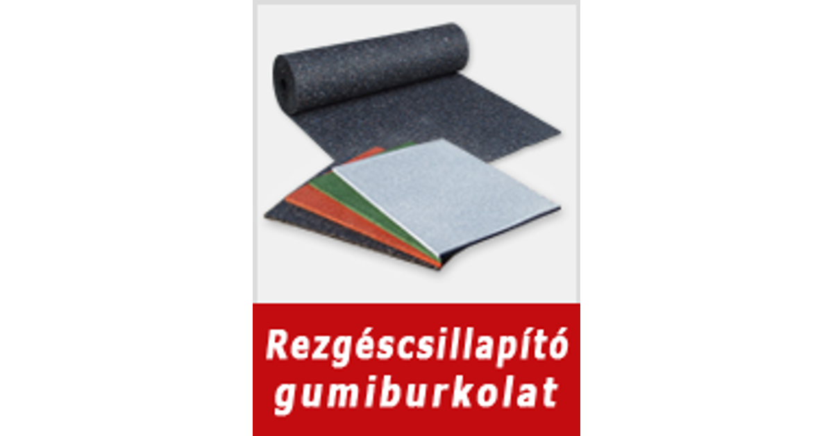 Rezgéscsillapító gumilap