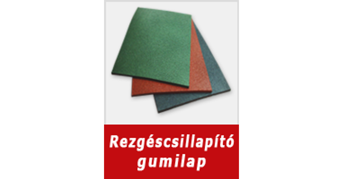 Rezgéscsillapító gumilap - sport gumiburkolat