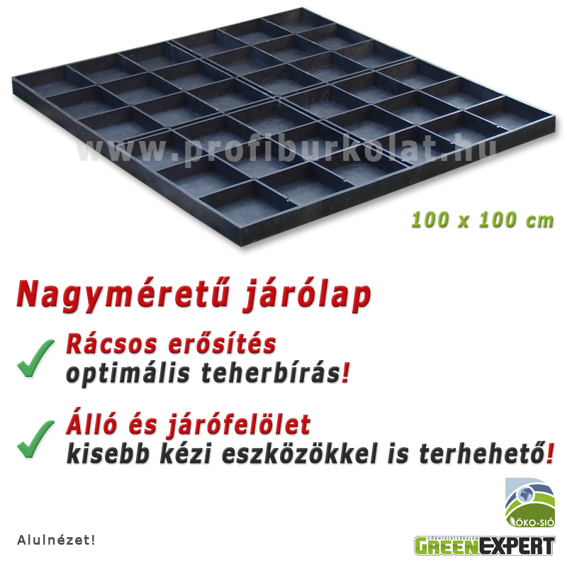 Nagyméretű műanyag járólap